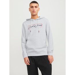 Jack & Jones JACK & JONES Hoodie »JJZURI SWEAT HOOD LN« white melange XS XS Hoodie von Jack & Jones