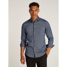 Calvin Klein Businesshemd »BUSINESS STRIPE SLIM SHIRT« mit Logoprint Dark Ink 38 - N-Gr N-Gr 38 Hemd von Calvin Klein
