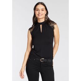 Laura Scott T-Shirt mit eleganten Spitzen&auml;rmeln schwarz 34 34 Shirt von Laura Scott