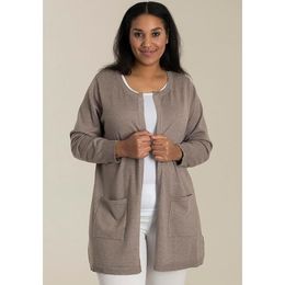 SANDGAARD Cardigan »Helsinki« in melierter Optik beige melange 54 54 Langes Cardigan von SANDGAARD