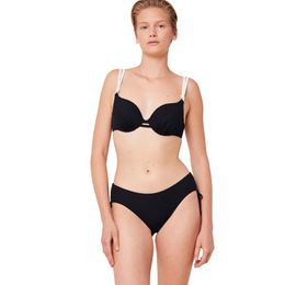 Triumph Bikini-Hose »Summer Glow Midi sd« seitliche Raffung BLACK 40 - N-Gr N-Gr 40 Bikinihose mit mittlerer bis hoher Abdeckung