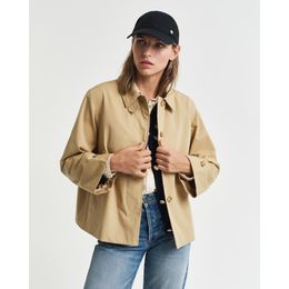 Gant Kurzmantel »SHORT COTTON CAR COAT« mit leichter A-Linien Silhouette OAK BEIGE M M Kurzmantel von Gant Women