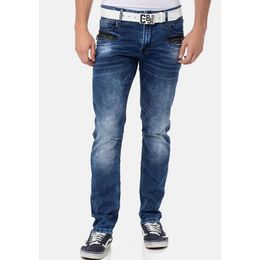 Cipo & Baxx CIPO & BAXX Slim-fit-Jeans BLUE 33 - Länge 32 Länge 32 33 Slim-Fit Jeans mit elastischem Material für eine perfekte Passform