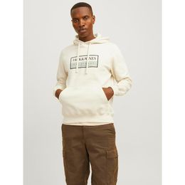 Jack & Jones JACK & JONES Kapuzensweatshirt »JORFREDERIKSBERG BOX SWEAT HOOD SN« Antique White XXL XXL Sweater von Jack & Jones