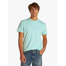 Tommy Jeans T-Shirt &raquo;TJM REG LINEAR LOGO TEE EXT&laquo; Spring Mint XL XL Rundhalsshirt von Tommy Jeans