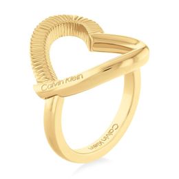 Calvin Klein Fingerring »Schmuck Edelstahl Fingerring Damenring DEFIANT« gelbgoldfarben 54 CK Schmuck - Damenring