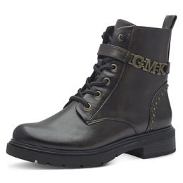 MARCO TOZZI by GMK Schnürboots »VERICO«, Blockabsatz, Schnürstiefelette, Chunky Boots mit Gummizug-Schnürung dunkelbraun 41 41 Modische...