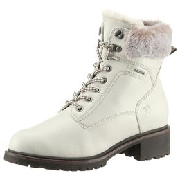 Tamaris Winterboots, Blockabsatz, Winterstiefelette, Schnürboots in veganer Verarbeitung offwhite 40 40 Modischer Schnürboots mit praktischem...