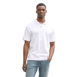 Tom Tailor Denim Poloshirt im Relaxed Fit white XXL XXL Polo Shirt von Tom Tailor Denim