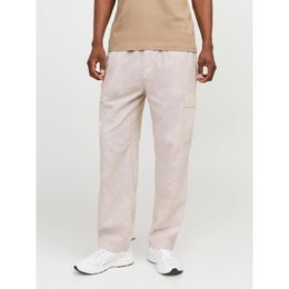Jack & Jones JACK & JONES Cargohose »JPSTKARL SUMMER CARGO SN STYD« mit Taschen Crockery Detail:MELANGE S - N-Gr N-Gr S Praktische Cargohose von Jack & Jones