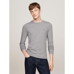 Tommy Hilfiger Rundhalsshirt &raquo;STRETCH SLIM FIT LONG SLEEVE TEE&laquo; im Streifenlook medium grey heather S S Longsleeve von Tommy Hilfiger