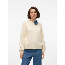 Véro Moda VERO MODA Rundhalspullover »VMENYA LS O-NECK PULLOVER BOO« Birch M M Pullover von Vero Moda