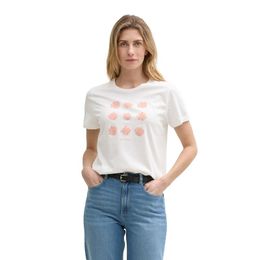Tom Tailor T-Shirt mit Frontprint whisper white XXXL(46) XXXL(46) T-Shirt für Damen von Tom Tailor