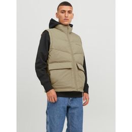 Jack & Jones JACK & JONES Steppweste »JORVESTERBRO BODYWARMER SN« Coriander L L Durchgehender Reißverschluss
