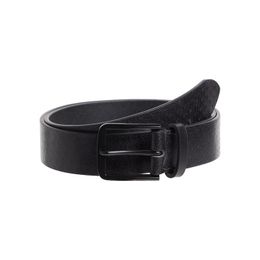 Calvin Klein Jeans Ledergürtel »CLASSIC FLAT LTHR BELT 35MM AOP« mit Logomonogramm Black/Allover Print