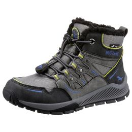 Mustang Shoes Winterboots, Snowboots, Stiefelette mit wasserabweisender TEX-Ausstattung grau-kombiniert 33 33 Mit praktischem Schnellverschluss und...