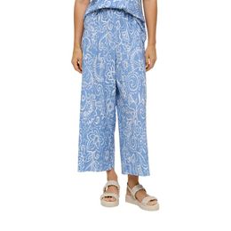 s.Oliver Damen s.Oliver Culotte Sommerhose mit Struktur blau 36, N-Gr