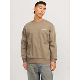 Jack & Jones JACK & JONES Sweatshirt &raquo;JJEBRADLEY GRAPHIC SWEAT CREW NOOS&laquo;, mit Front und Back Print Coriander L L Sweater von Jack & Jones