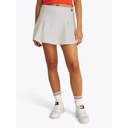 Tommy Jeans Minirock »TJW PIQUE BADGE F&F SKIRT EXT« mit Logo-Badge, Pique-Qualität, Fit & Flare Ecru XL (42) XL (42) Minirock von Tommy Jeans