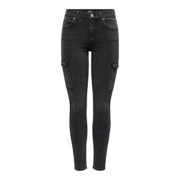 Only Skinny-fit-Jeans »ONLRUSH MID WAIST SK CARGO DNM« Washed Black XS (34) - Länge 30 Länge 30 XS (34) Jeans von Only