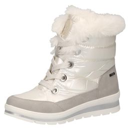 Caprice Winterboots mit wasserabweisender TEX-Membran ecru 41 41 Veganer Winterboots mit Schnürung und Reißverschluss