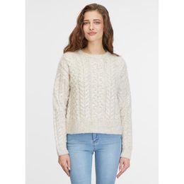 Ragwear Rundhalspullover »JANNINA« ECRU M (38) M (38) Vegan, von PETA verifizierter Pullover von Ragwear