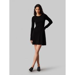 Calvin Klein Jeans Skaterkleid »CK INTARSIA SWEATER DRESS« mit Logostickerei CK Black XL (42) - N-Gr N-Gr XL (42) Hergestellt aus 100% Baumwolle...