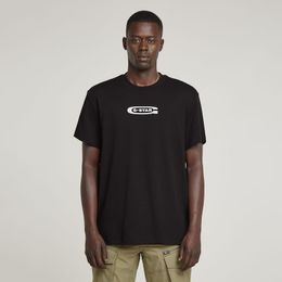G-Star Raw G-STAR T-Shirt &raquo;Old Skool Logo&laquo; mit Frontprint dk black L L T-Shirt von G-STAR
