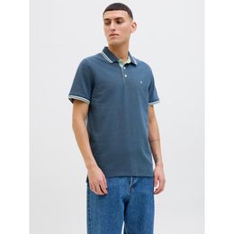 Jack & Jones JACK & JONES Poloshirt »JJEPAULOS POLO SS NOOS« mit Logo Stickerei Oceanview Detail:PLAY L L Herren-Poloshirt von Jack & Jones