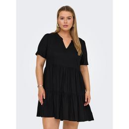 Only CARMAKOMA Minikleid »CARZALLY LIFE S/S THEA TUNIC DRESS NOOS« Sommerkleid Black 52 - N-Gr N-Gr 52 Kurzes Kleid von Only CARMAKOMA