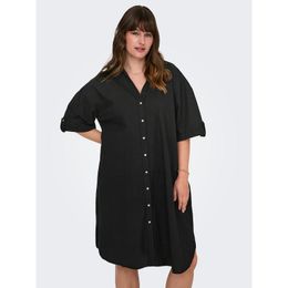 Only CARMAKOMA Blusenkleid »CARCOCO SS BLK SHIRT DRESS WVN« Sommerkleid Black 52 - N-Gr N-Gr 52 Sommerkleid von Only CARMAKOMA