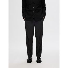 Selected Homme Chinohose »SLH190-REG TAPERED LEROY PLEAT PANT NOOS« Black S - N-Gr N-Gr S Chinohose von Selected Homme