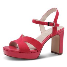 Tamaris High-Heel-Sandalette, Sommerschuh, Abendschuh, Blockabsatz, mit ANTIshokk-Absatz pink 35 35 Elegante Sandalette mit verstellbarem Riemchen