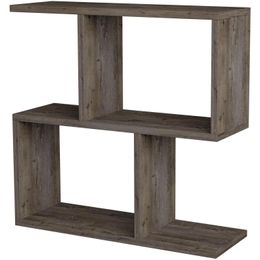 Beistelltisch DECORTIE "HOMEMANIA BEISTELLTISCH", dunkel kaffee, B:60cm H:60cm T:20cm, Tische, Leichte Montage, Lagerung, Platzsparend
