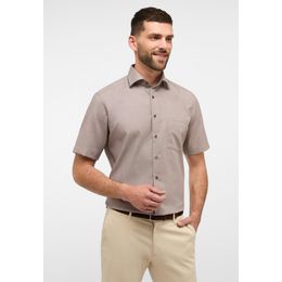 Kurzarmhemd Eterna "MODERN FIT", Herren, Gr. 41, primary_ausgabeGroessentyp, taupe, 100% Baumwolle, tailliert, Hemden, NON IRON (bügelfrei)