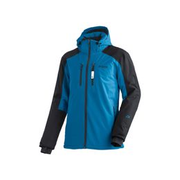 Skijacke Maier Sports "Chopok", Herren, Gr. 48, blau (königsblau), 100% Polyester, hoch geschlossener Ausschnitt, Jacken, Herren Winterjacke mit RV-Taschen und Kapuze, wasserdicht