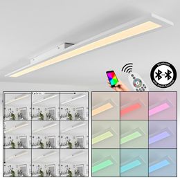 hofstein Voisines Deckenpanel LED, 1-flammig, Fernbedienung, Farbwechsler