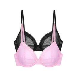 Dorina BH 'Misha' Damen Gr&ouml;&szlig;e 85 pastellpink / schwarz