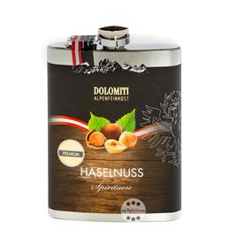 Dolomiti Alpenfeinkost Dolomiti Flachmann Haselnuss Schnaps (35 % Vol. 0,2 Liter)