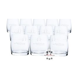 12 x mySpirits Gin und Whisky Tumbler Glas ( 12 Stk.)