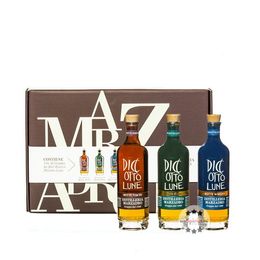 Marzadro Geschenkset Riserve Grappa Diciotto Lune Botte Porto, Rum & Whisky (42 % Vol. 0,6 Liter)