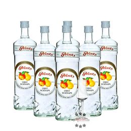 Fein-Brennerei Prinz 6 x Prinz Obstschnaps 40% + gratis Schnapskelch (40 % Vol. 6 Liter)