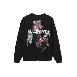 AllSaints Sweatshirt 'ANIA ETTA' Damen Gr&ouml;&szlig;e S dunkelgr&uuml;n / dunkelrot / schwarz / wei&szlig;