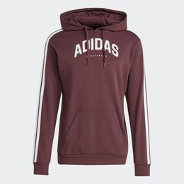 adidas Sportswear Sportsweatshirt Herren Größe S weinrot / weiß