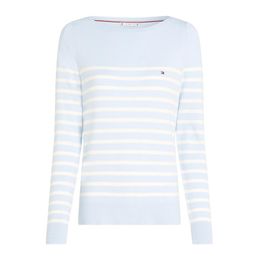 Tommy Hilfiger Pullover Damen Gr&ouml;&szlig;e XXXL taubenblau / wei&szlig;