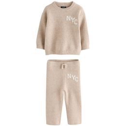 next Set 'NYC' Jungen Gr&ouml;&szlig;e 80 beige / wei&szlig;