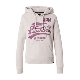 Superdry Sweatshirt 'HIGH FLYERS' Damen Größe XS hellgrau / lila