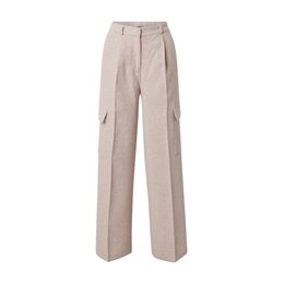 EDITED Hose aus Wollmix 'Tjarda' Damen Gr&ouml;&szlig;e 36 taupe / pink