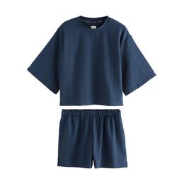 next Pyjama Damen Gr&ouml;&szlig;e M navy Winterkleid