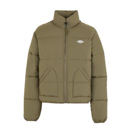 Dickies Jacke 'Summerdale' Damen Gr&ouml;&szlig;e L oliv / wei&szlig;